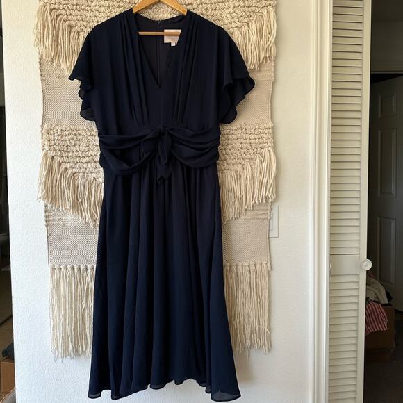 Gal Meets Glam | Dresses | Gal Meets Glam Jane Tie Waist Midi Dress ...